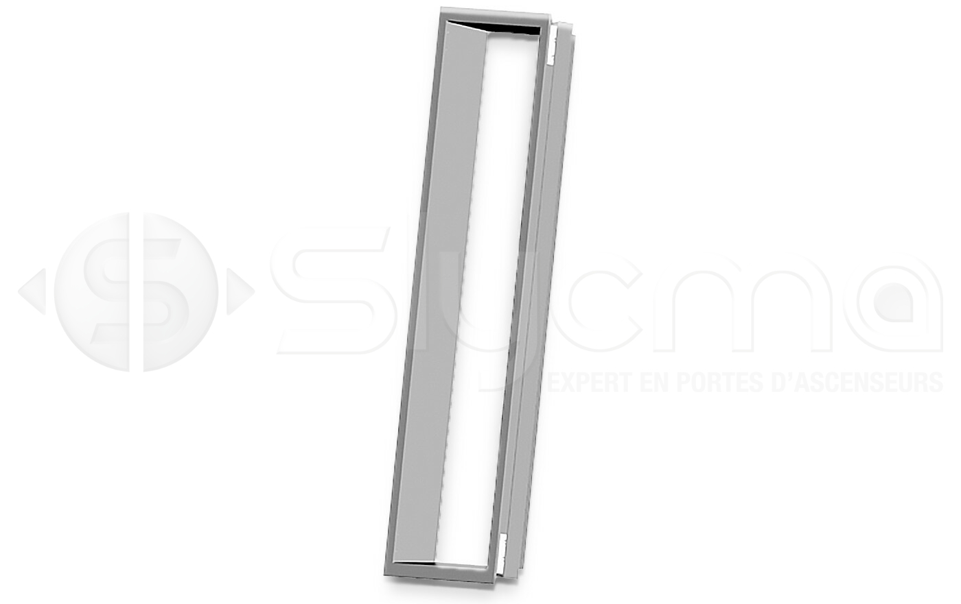 Pareclose aluminium anodisé naturel porte panoramique